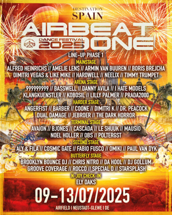 Airbeat One Festival 2025: Line-up Phase 1 angekündigt